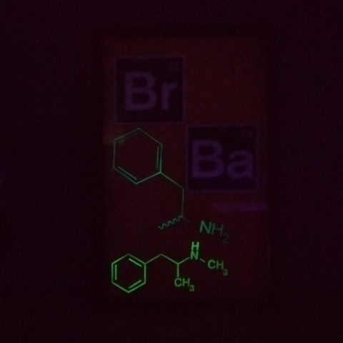 Quadro Breaking Bad formula (vertical) - Brilha no Escuro - Hoover 3d